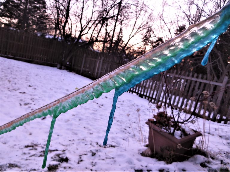 Rainbow Icicles -Winter Science for Kids « The Kitchen Pantry Scientist